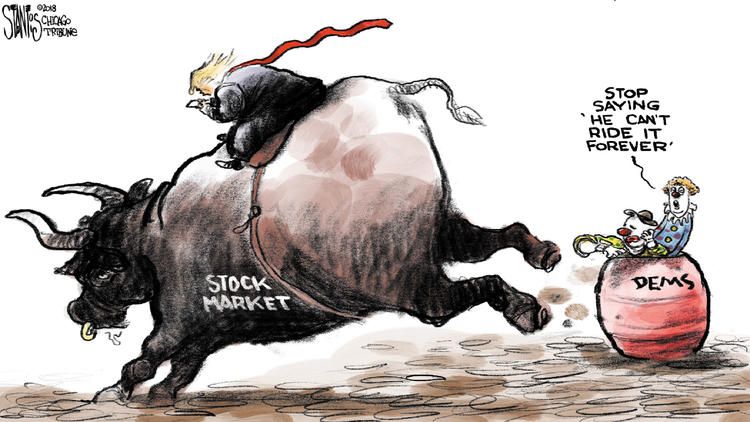 Comic Strip of the Day: A Bull Run Indeed – The Daily Cartoonist