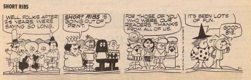 First and Last – Short Ribs – The Daily Cartoonist