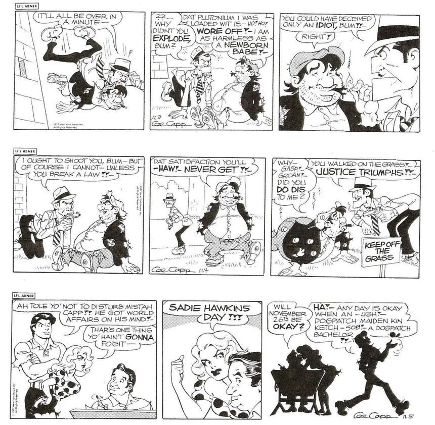 First and Last – Li’l Abner – The Daily Cartoonist