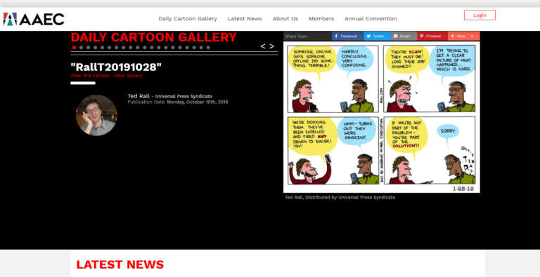 The New AAEC Website – The Daily Cartoonist