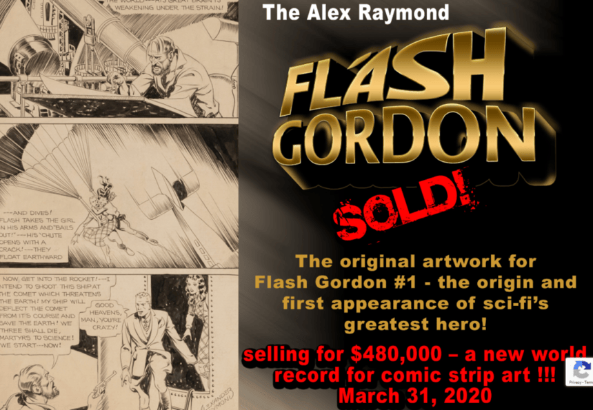 Flash Gordon Original Art Almost Half Million $$ – The Daily Cartoonist