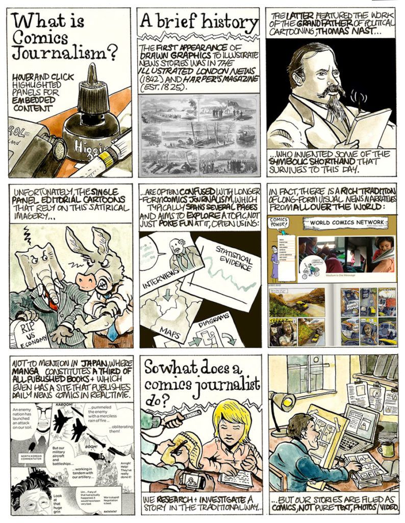 The Art of The News: Comics Journalism – The Daily Cartoonist