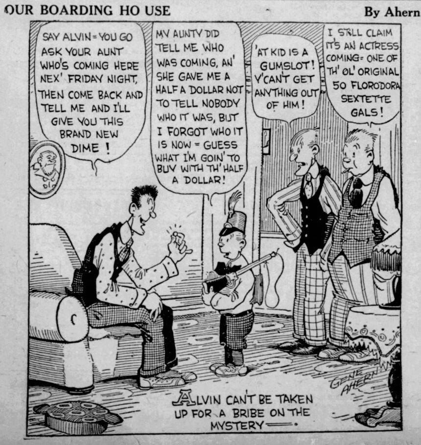 100 Years Ago – Major Hoople’s Grand Entrance – The Daily Cartoonist