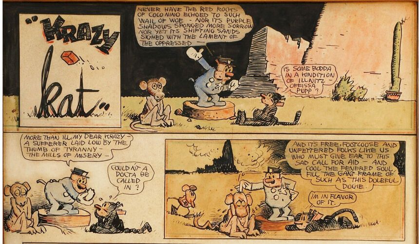 The Artistic and Linguistic Acrobatics of Krazy Kat – The Daily Cartoonist