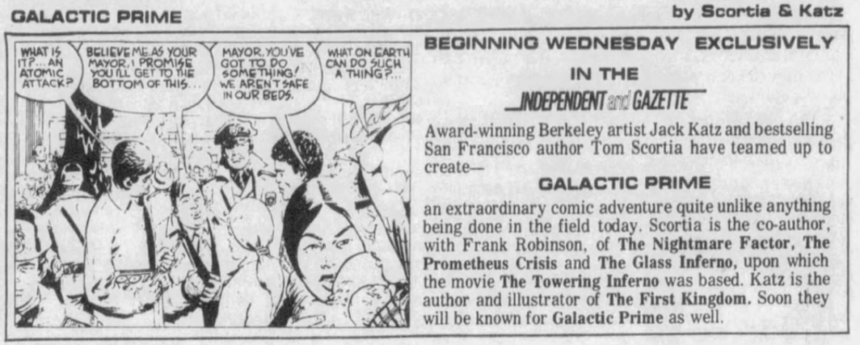 Rarities: Galactic Prime by Tom Scortia & Jack Katz – The Daily Cartoonist