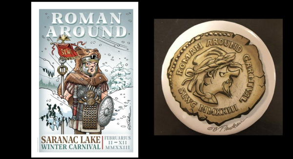 The 2023 Saranac Lake Winter Carnival Button & Poster by G. B. Trudeau ...