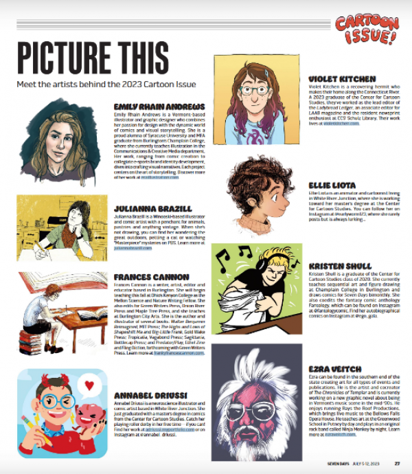 Seven Days 11th Annual Cartoon Issue – The Daily Cartoonist