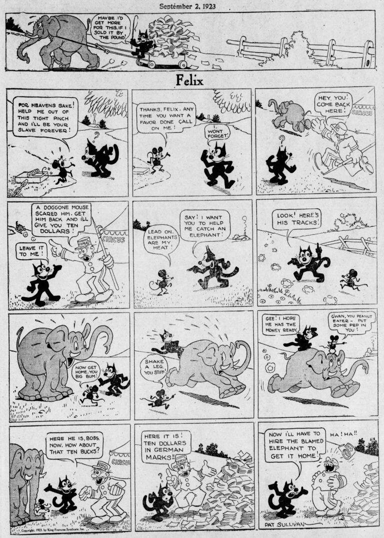 Felix the Cat Comic Strip Centennial – The Daily Cartoonist