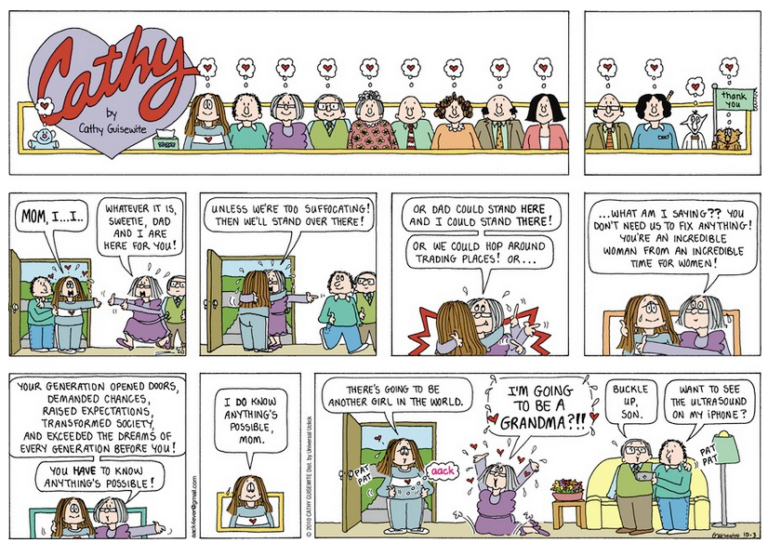 Cathy the Cartoonist, Cathy the Comic Strip – The Daily Cartoonist