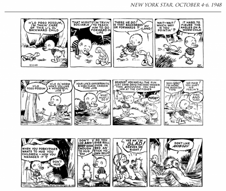 75 Years Ago: Newspaper Pogo Debuts – The Daily Cartoonist