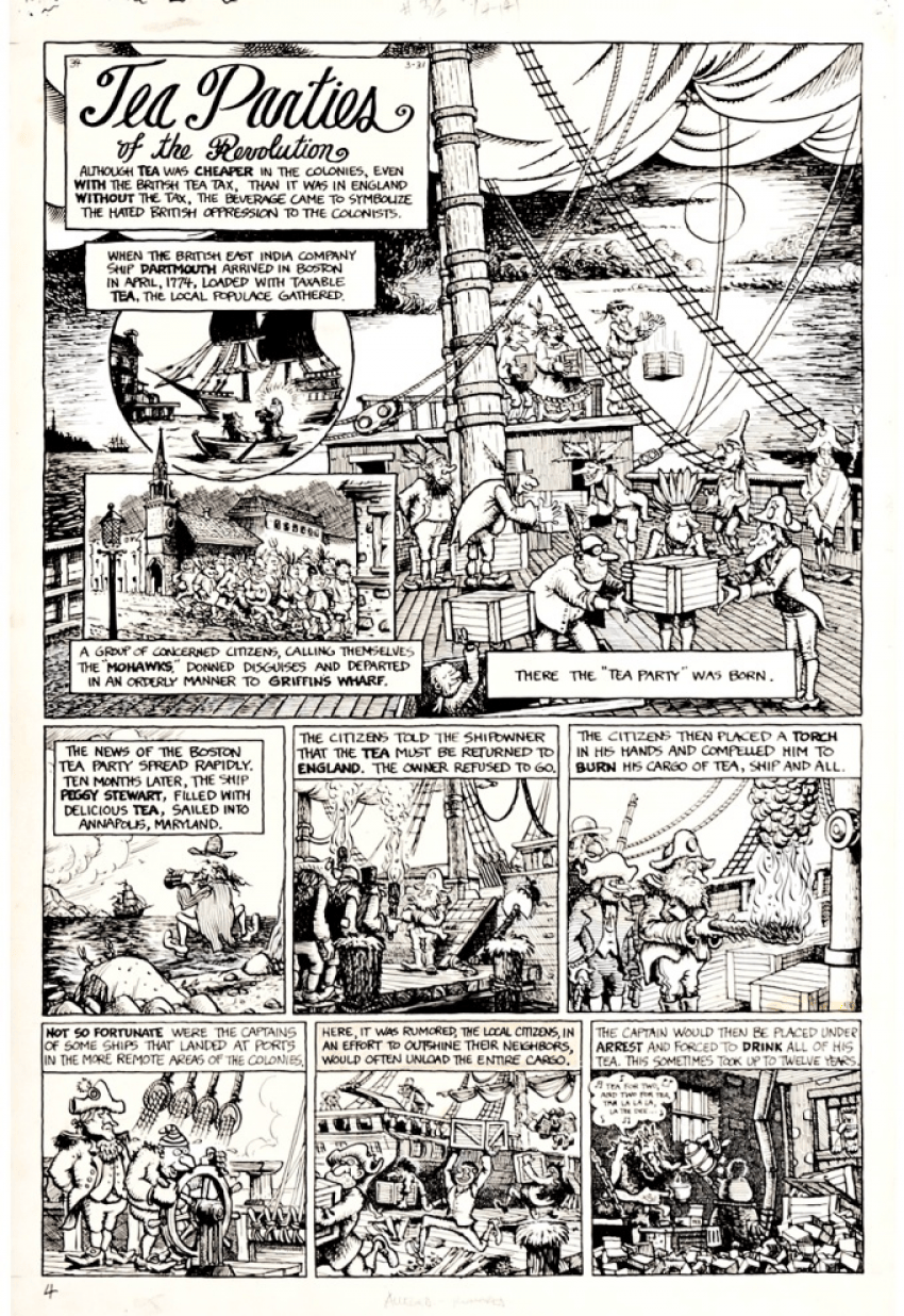 Boston Tea Party Sestercentennial Comics – The Daily Cartoonist