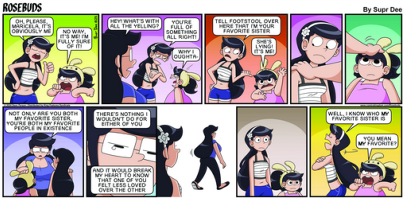 Rosebuds Gets Into Print This Weekend – The Daily Cartoonist