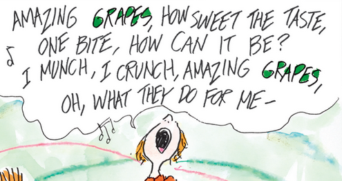 Jules Rules Feiffer Friday – Amazing Grapes – The Daily Cartoonist