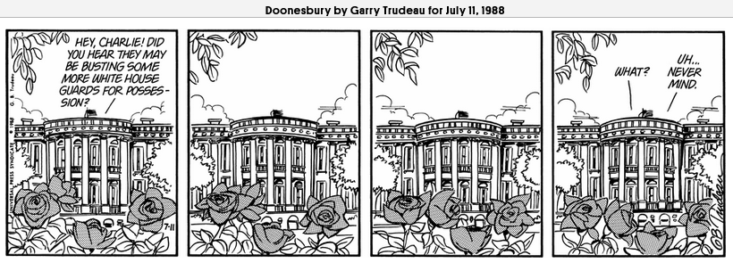 The Last Daily Doonesbury White House Wallpaper Comic Strip from 1988 ...