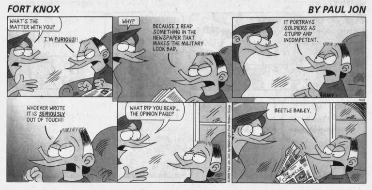 Fort Knox – First and Last (in Triplicate) – The Daily Cartoonist