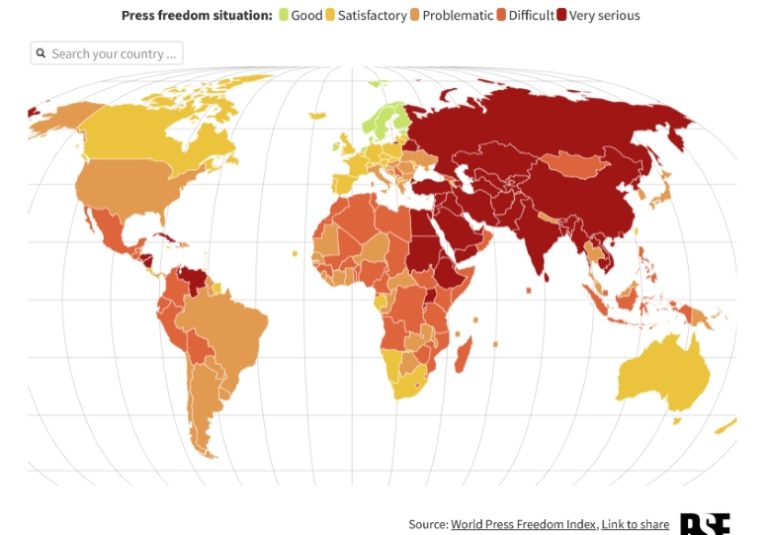 Reporters Without Borders 2025 World Press Freedom Index – The Daily ...
