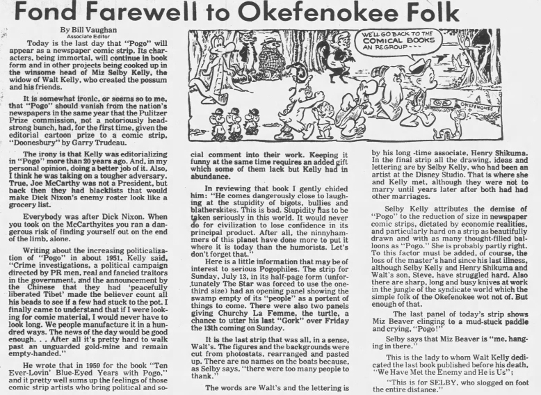 Wayback Weekend Anniversaries – Endings: Pogo, Scopes, Bodé – The Daily ...