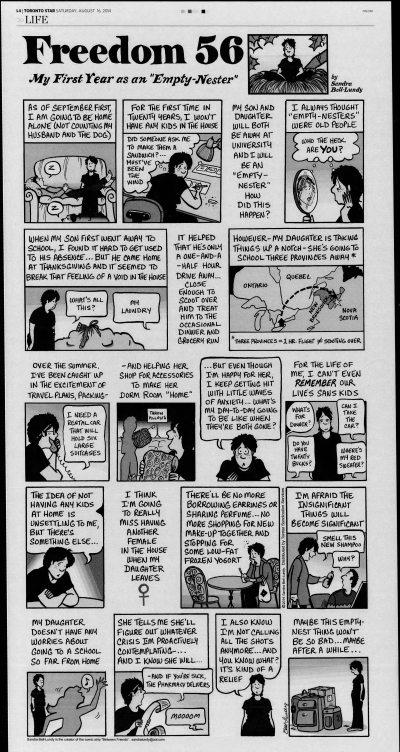 Comic Strip Rarities: Freedom 56, The Sandra Bell-Lundy Mini-Series ...