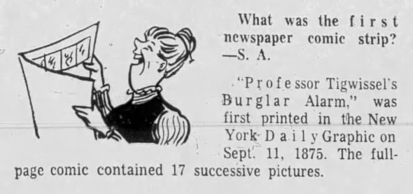 The 150th Anniversary of NOT The First Newspaper Comic Strip – The ...