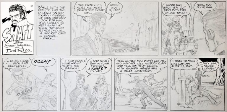 Never Was Comic Strip: Shaft – The Daily Cartoonist