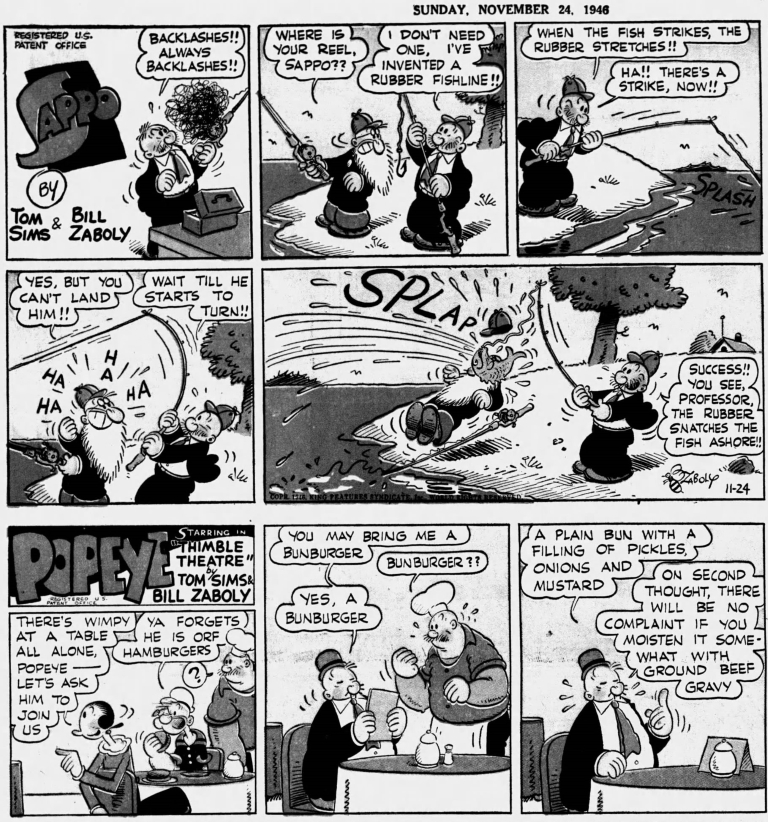 Wayback Whensday: Popeye by Sims, Penny by Haenigsen – The Daily Cartoonist