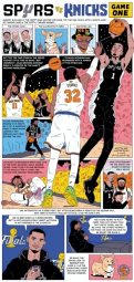 Spurs vs Knicks, A Comic Strip Extra – The Daily Cartoonist
